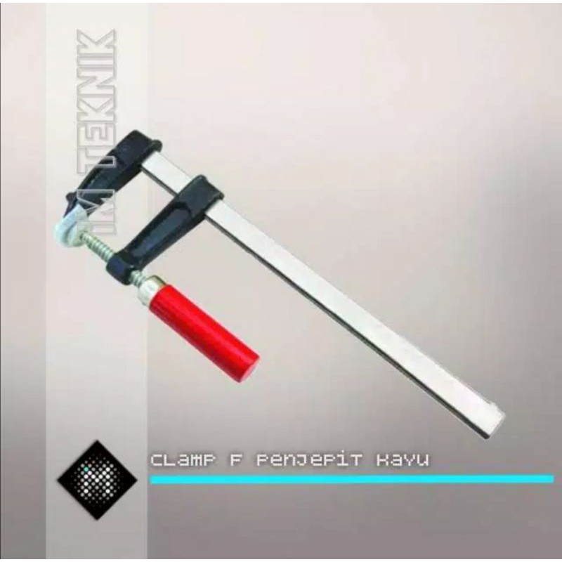 Jual clamp f penjepit kayu 20 cm / klem f alat press 50x200 mm | Shopee ...