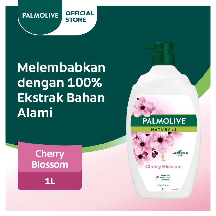 Jual Palmolive Sabun Mandi Naturals Milk & Cherry Blossom 1L | Shopee ...