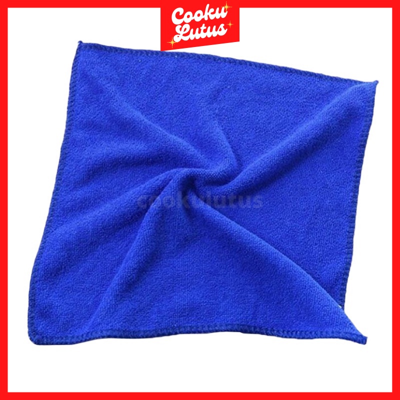 Jual KAIN LAP HANDUK MICROFIBER SERBAGUNA 25X25 150 GSM KAIN LAP ...