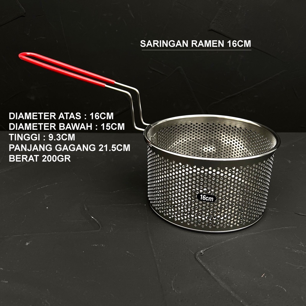Jual Saringan Mie Ramen Serbaguna Stainless Steel SUS304 | Shopee Indonesia