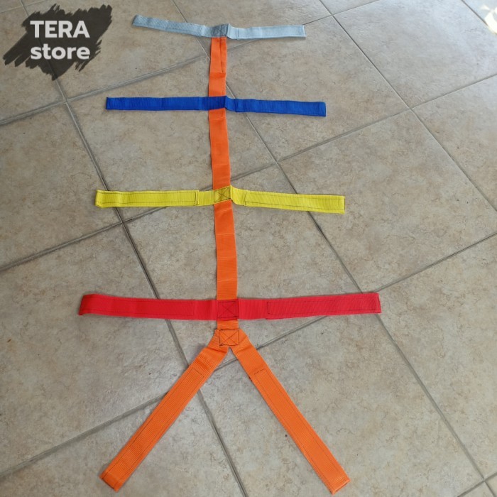 Jual backboard color code spider strap for spine board tali laba laba ...