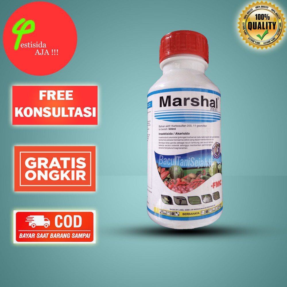 Jual MARSHAL 200 EC 500 ML AKARISIDA / INSEKTISIDA ULAT TANAMAN ...