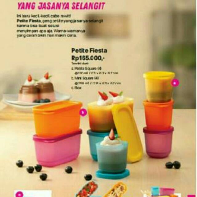 Jual Tupperware petit fiesta isi 8 | Shopee Indonesia