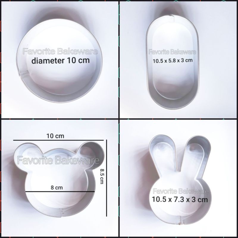 Jual Ring Roti Bulat Burger Oval Karakter Ring Cutter Cetakan Character ...