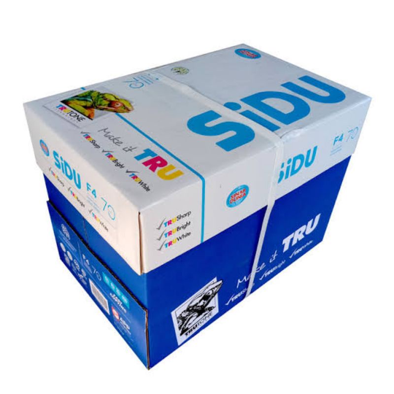 Jual Kertas HVS SiDu Sinar Dunia F4 70 gr 1 box 5 Rim SiDU Kertas Fotocopy 70 GSM F4 1 Boks 5 ...