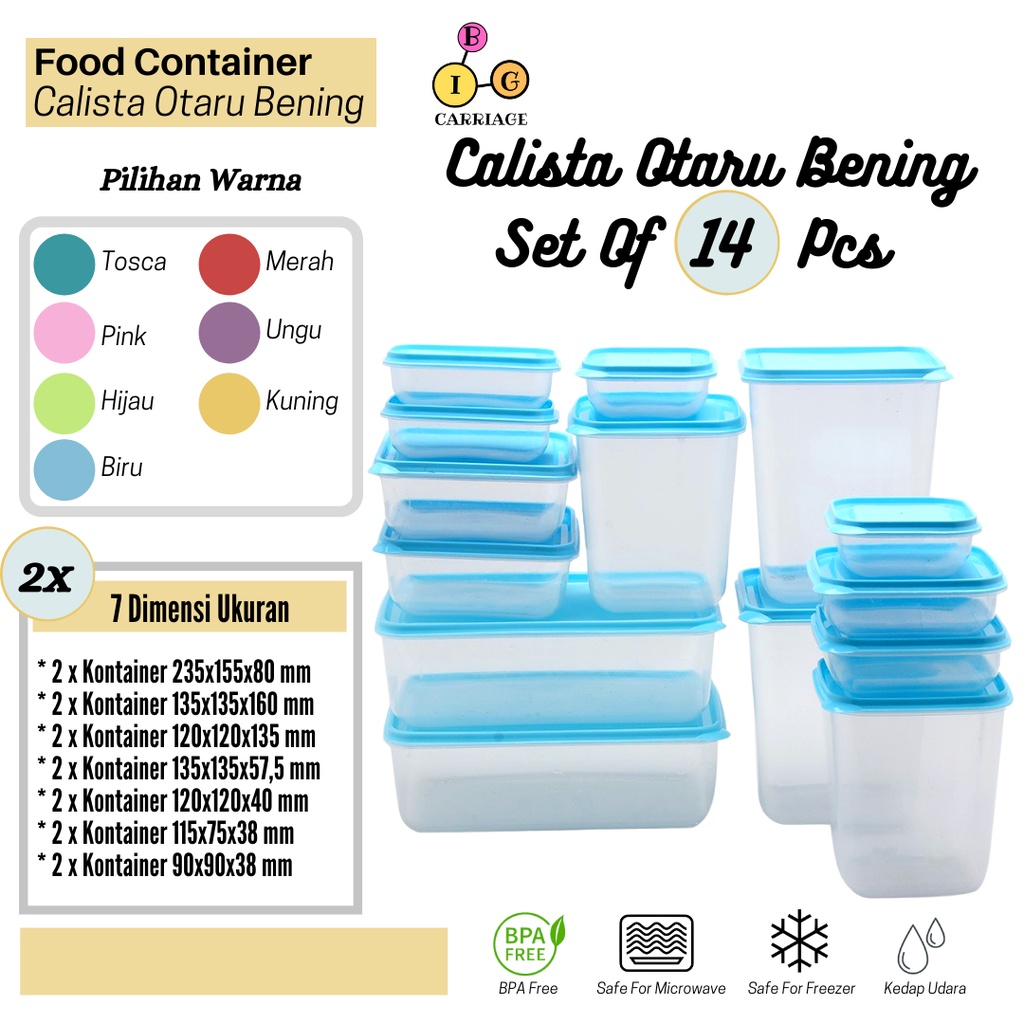 Jual [ FREE KARDUS ] KOTAK MAKAN TEMPAT BUMBU DAPUR MAKANAN SET ...