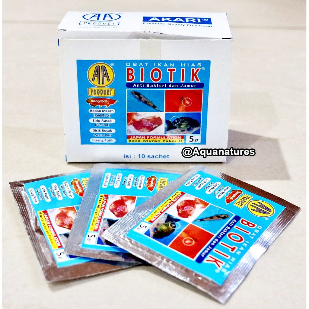 Jual Obat Ikan Hias Biotik AA Product 5gr (Japan Formula) | Shopee ...