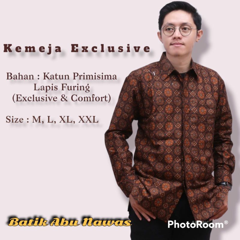 Jual Baju Batik Pria Original Reguler Slimfit Lengan Panjang Primisima ...