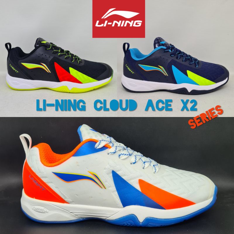 Jual Sepatu Badminton LiNing CLOUD ACE X2 New Color (Original) | Shopee ...