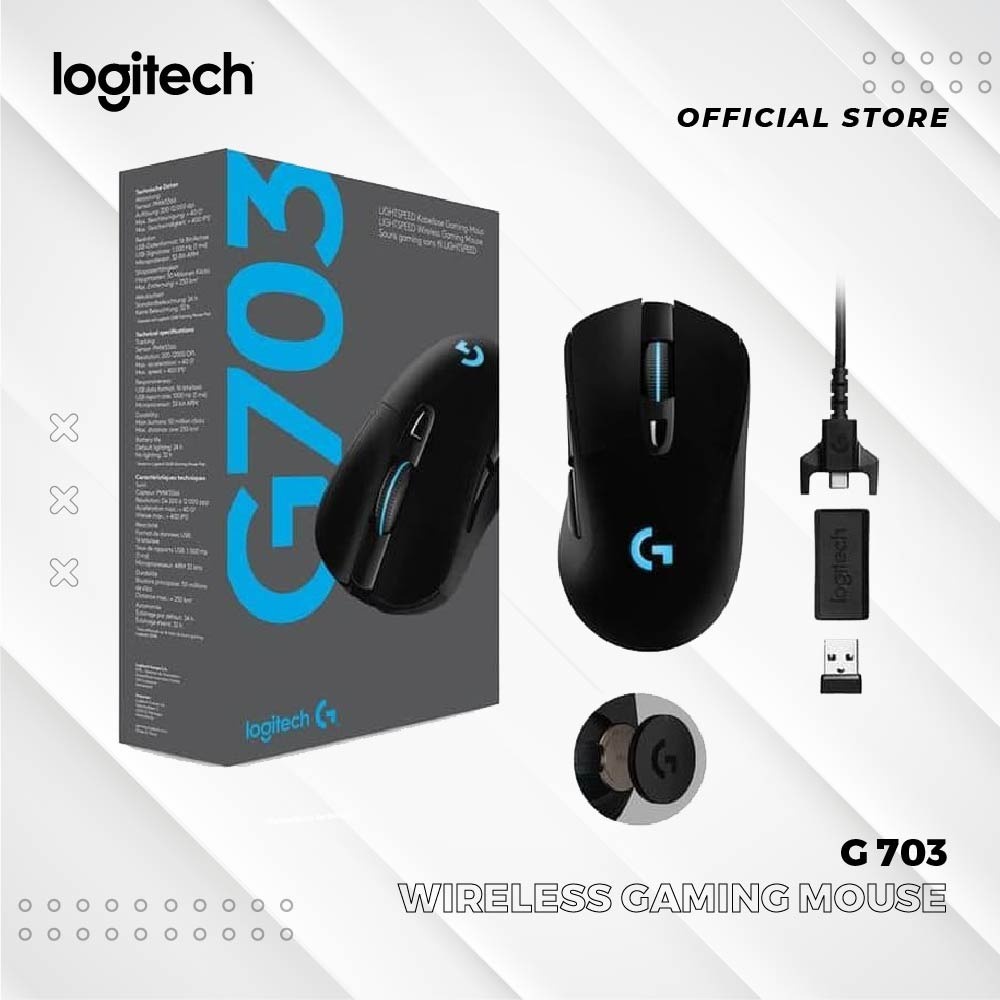 Jual Logitech G703 / G 703 Lightspeed Wireless Gaming Mouse | Shopee ...