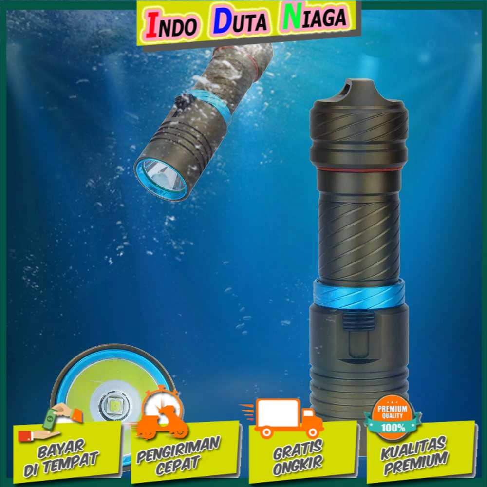 Jual IDN TOOLS - TRLIFE Senter LED Diving Flashlight Waterproof L2 3800 ...