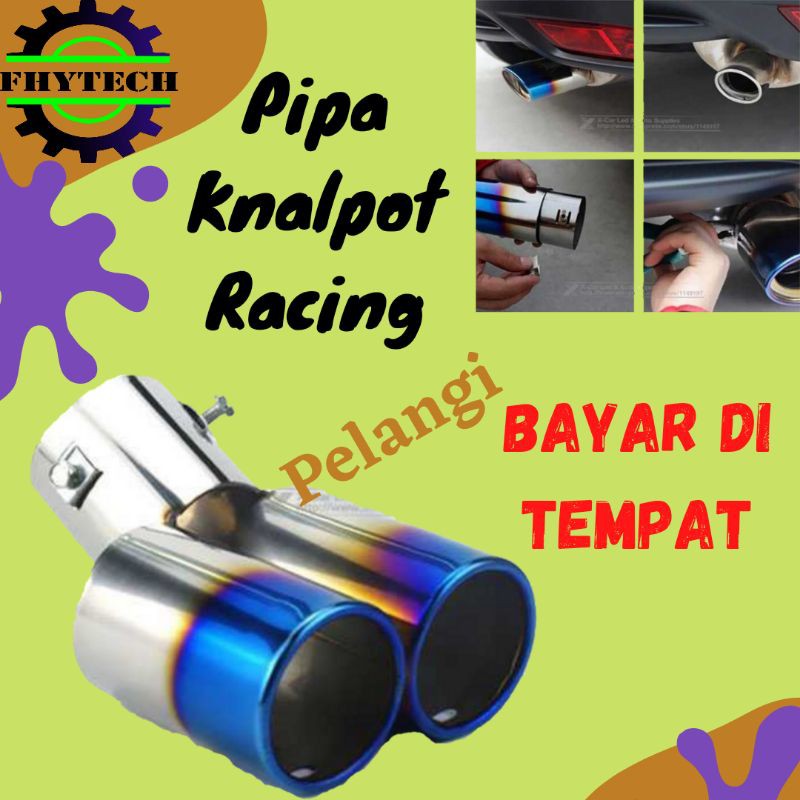 Jual Pipa ekor ujung knalpot racing modifikasi variasi mobil warna ...