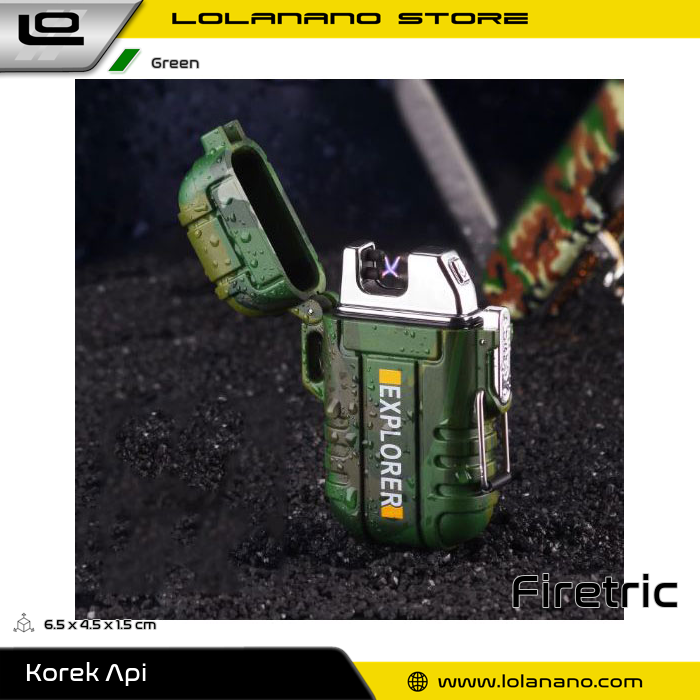 Jual Firetric Explorer Korek Api Elektrik Pulse Plasma Cross Arc ...