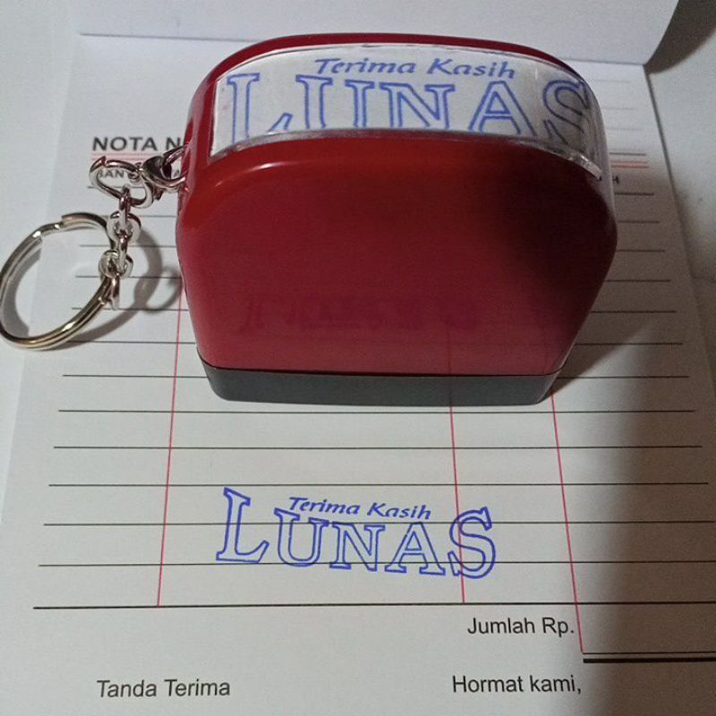 Jual cap lunas otomatis, stempel lunas | Shopee Indonesia