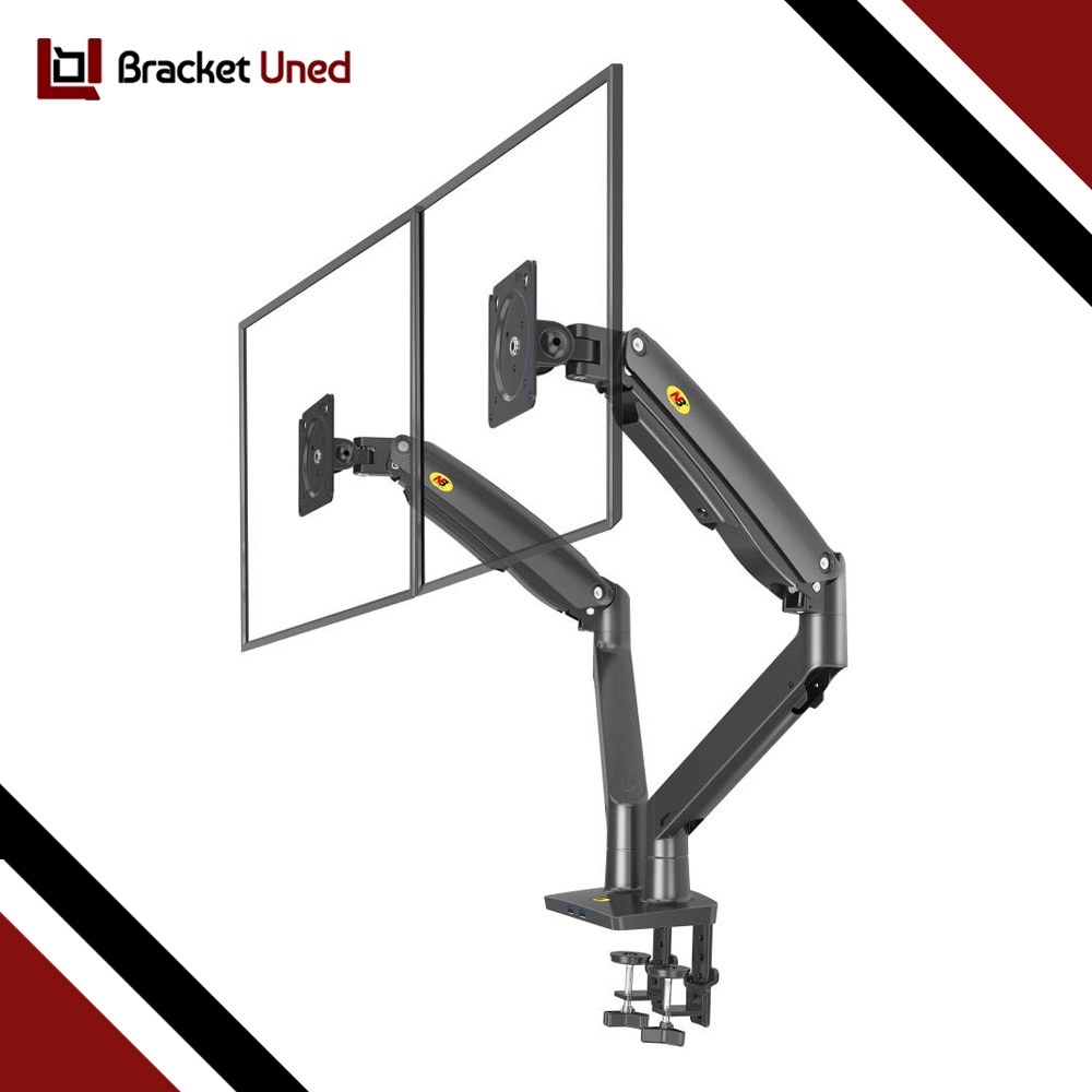Jual Bracket Monitor 22 - 32 inch Ultrawide Dual Arm Monitor Braket ...