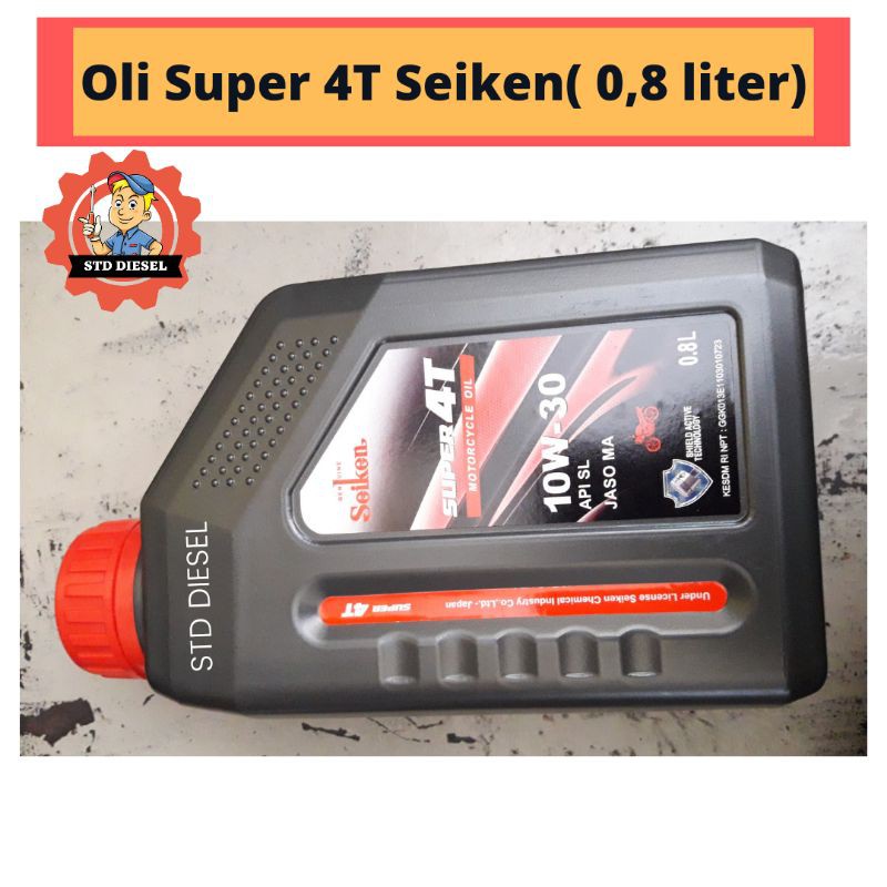 Jual Oli Mesin Super 4T 10W 30 Motor Manual Seiken 800ml | Shopee Indonesia