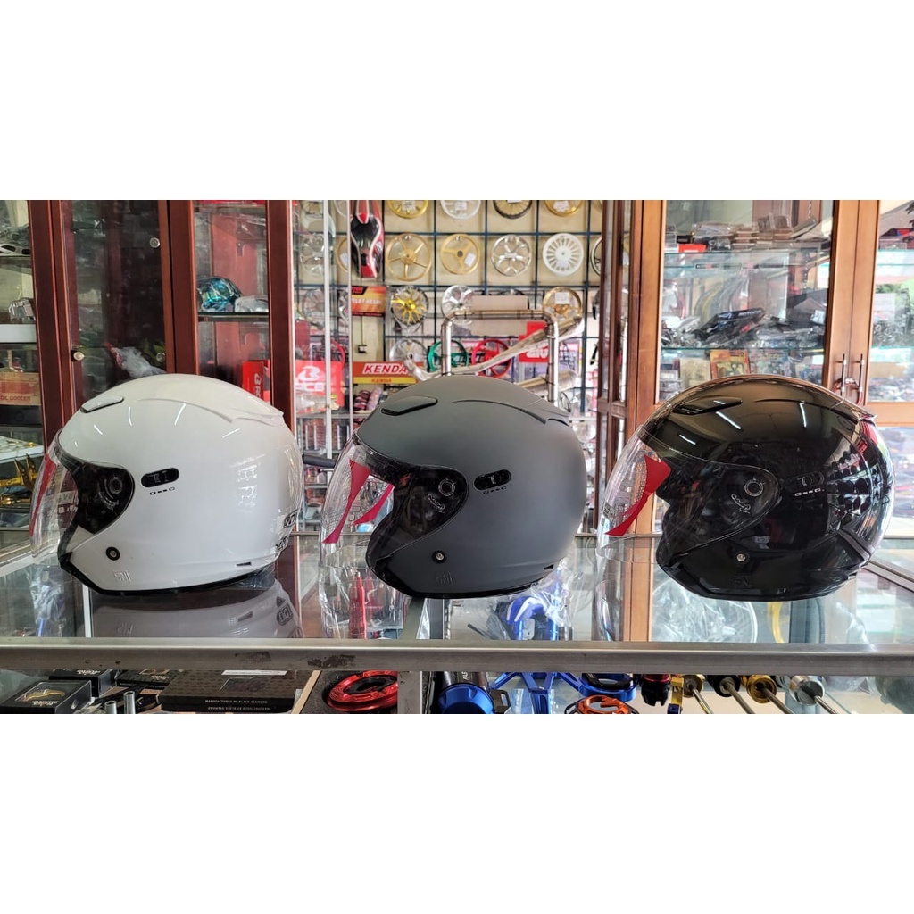 Jual HELM KYT DJ MAXI SOLID/POLOS HITAM PUTIH GORILA GREY | Shopee ...