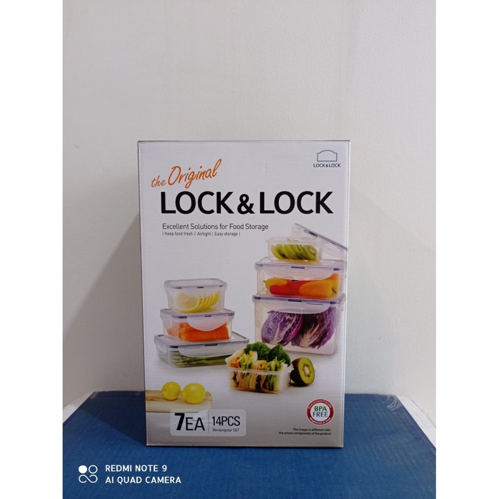 Jual Tempat Makanan Lock & Lock HPL809BS The Original Gift Set 14pcs ...