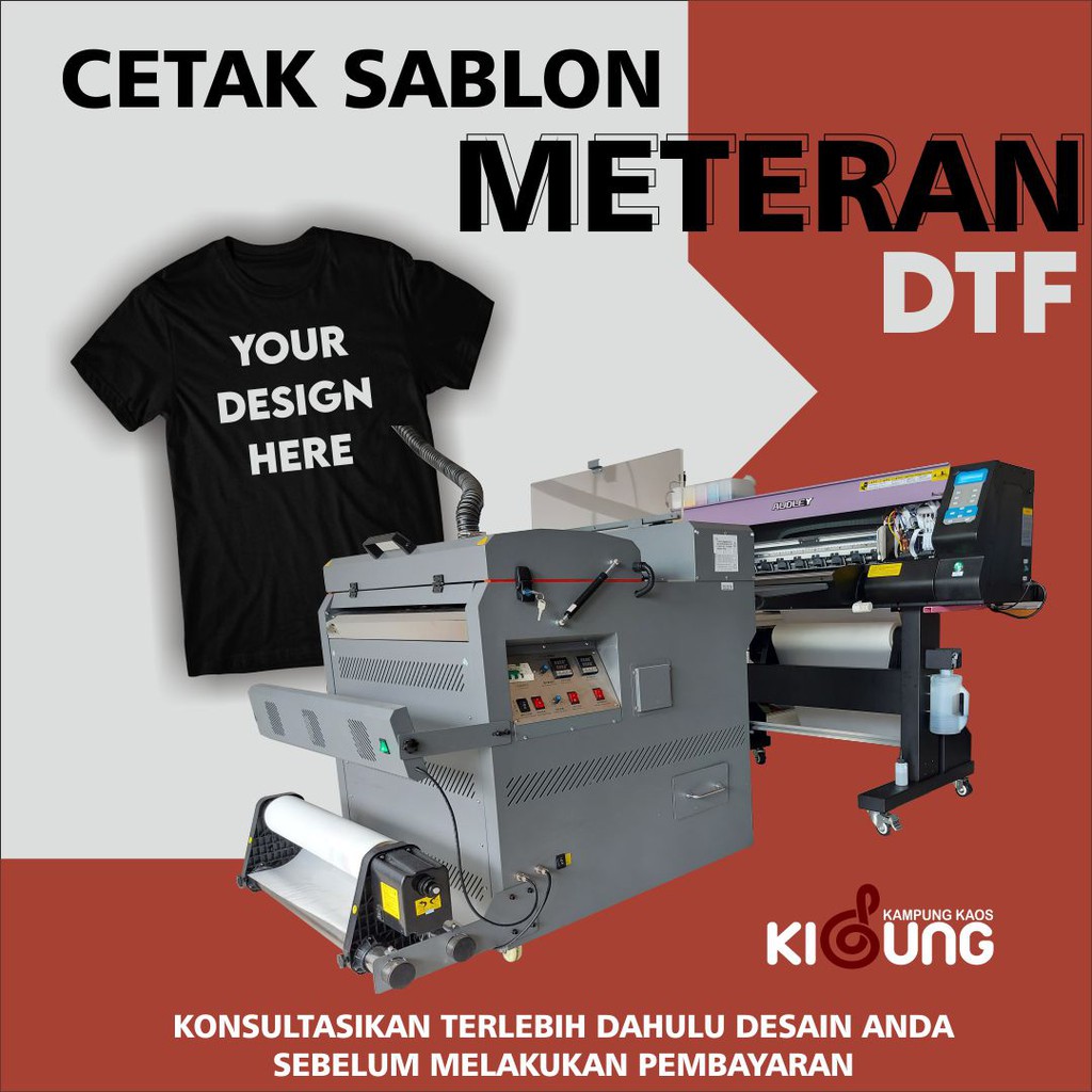 Jual CETAK DTF Printing Meteran 58 cm GROSIR MURAH | Shopee Indonesia