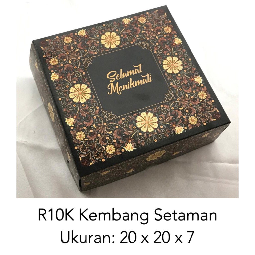 Jual Dus Nasi Kembang Setaman R10K 20 x 20 x 7 /Dus Roti /Dus Kue / Dus ...