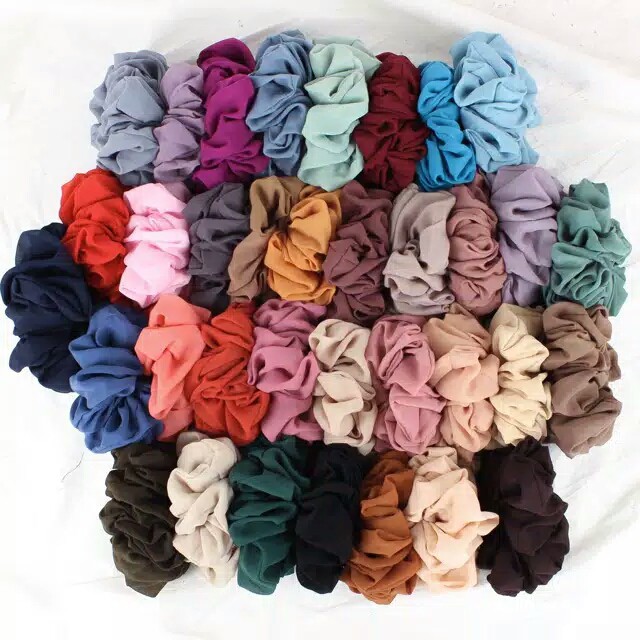 Jual Scrunchie Ikat Rambut Wanita Iket Rambut Inner Kemasan Plastik ...