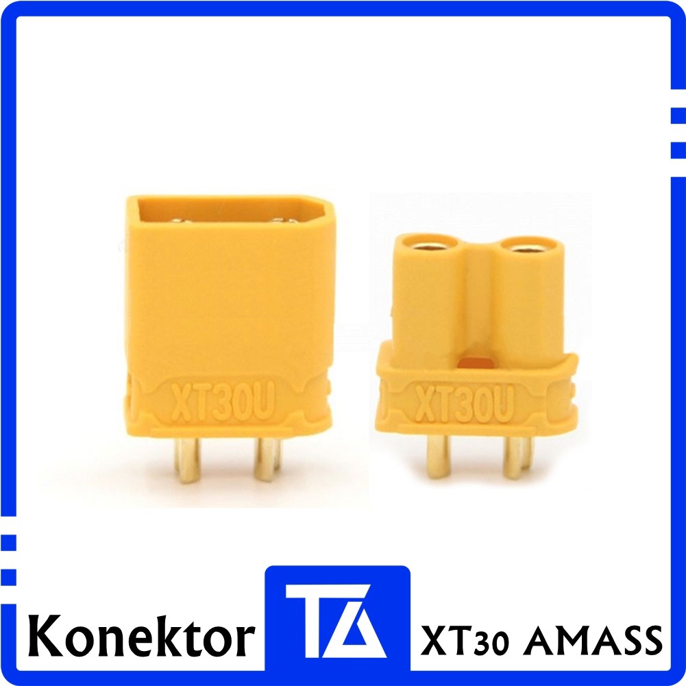 Jual AMASS XT30 U CONNECTOR 1 PASANG MALE FEMALE LIPO BATTERY RC KONEKTOR | Shopee Indonesia