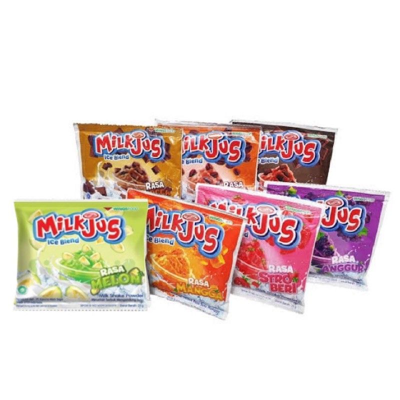 Jual Milk jus Ice Blended Minuman Serbuk Instan Kemasan Renceng Isi 10 ...