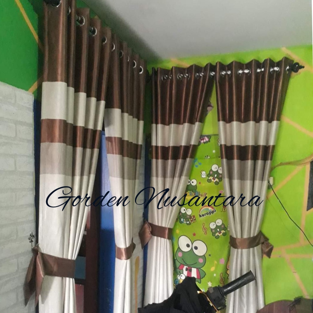 Jual GORDEN MOTIF TERBARU / GORDEN PELANGI ATAS BAWAH / GORDEN JENDELA ...