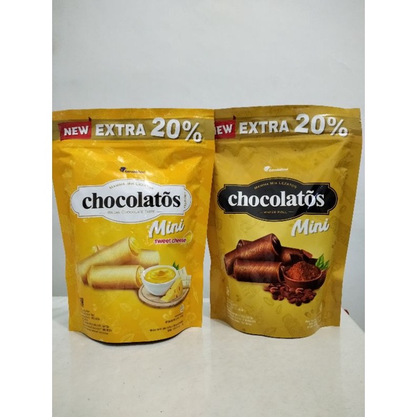 Jual Chocolatos mini wafer roll 65g + 13g | Shopee Indonesia
