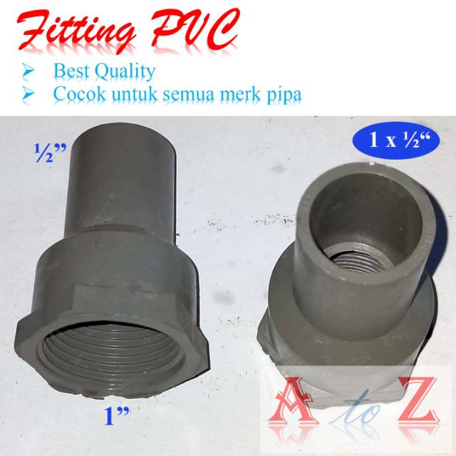 Jual Faucet socket 1 x 1/2"/reduser/reducer/sok drat dalam turunan/sdd ...