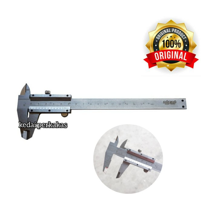 Jual Sketmat jangka sorong 6 inch Skitmat stainless steel 6" Sigmat ...