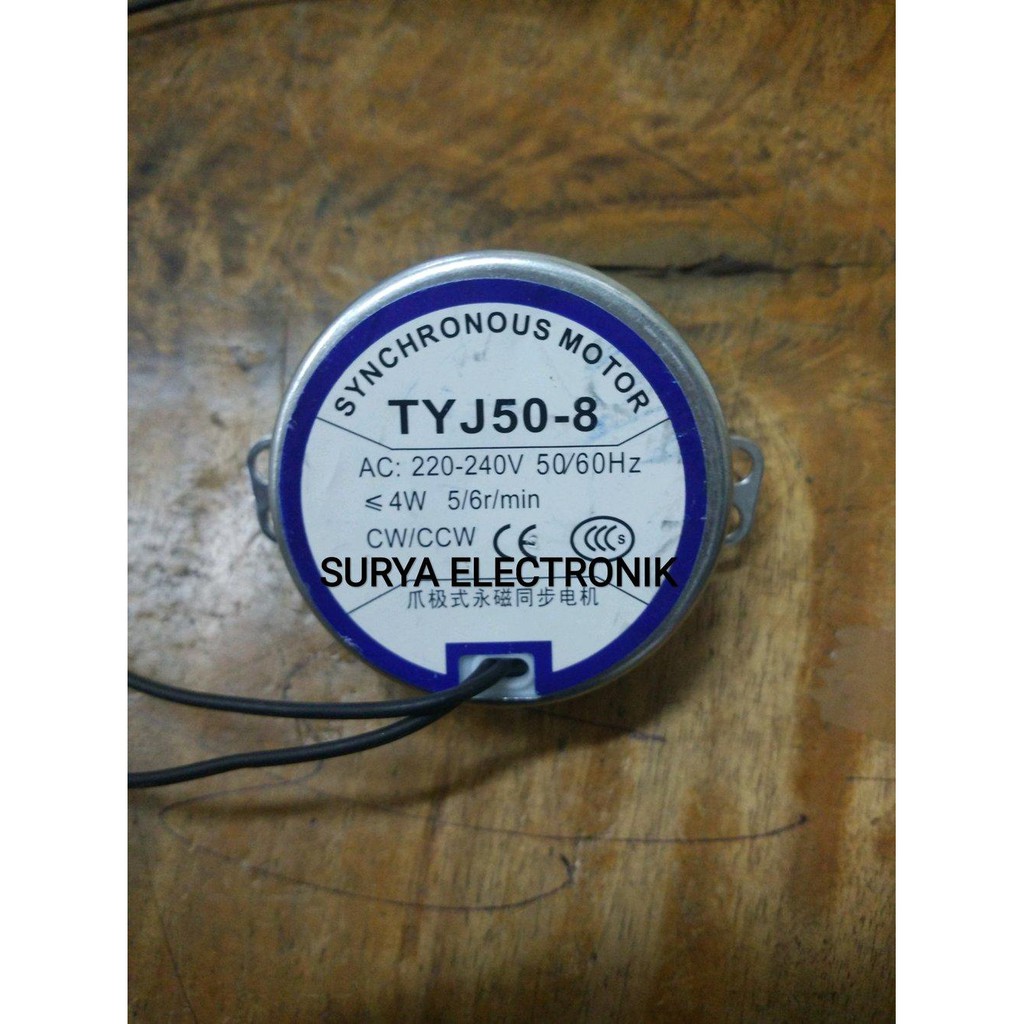 Jual DINAMO MOTOR SINKRON SINCRON SYNCHRONOUS AC 220V ROTARI TYJ50-8 ...