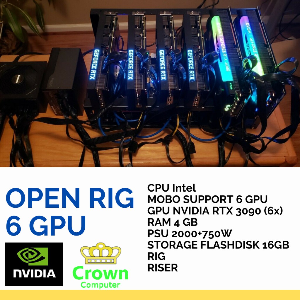 Jual MINING RIG 6 GPU RTX 3090 | Shopee Indonesia