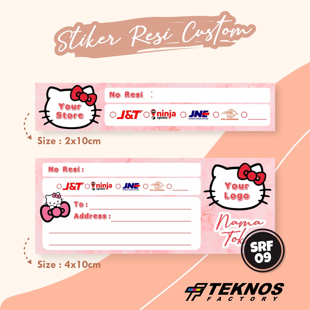 Jual STIKER LABEL RESI CUSTOM - STIKER LABEL RESI PENGIRIMAN | Shopee ...