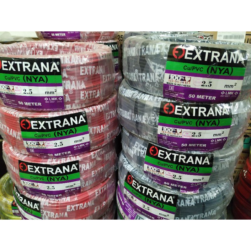 Jual kabel listrik Extrana NYA 2,5 (50) | Shopee Indonesia