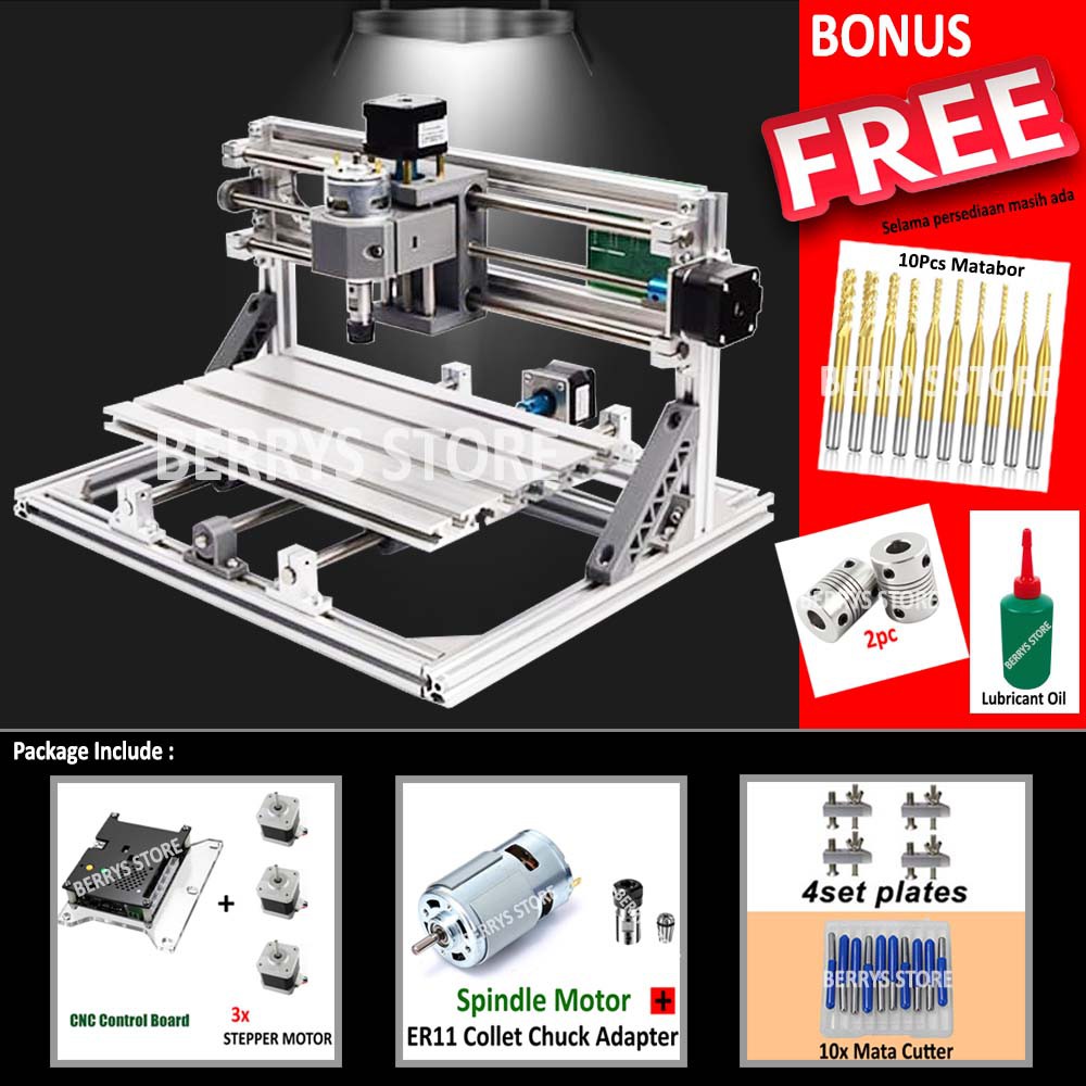 Jual MESIN CNC ROUTER MINI CUTTING GRAFIR KAYU AKRILIK PCB 3018 ...