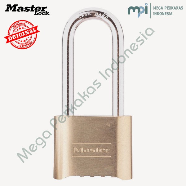 Jual GEMBOK MASTER LOCK 175 DLH Solid Body Padlock Combination 50 mm ...