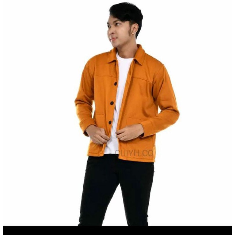 Jual JAKET SHACKET PRIA / JAKET SEMI KEMEJA / JAKET KANCING POCKET ...