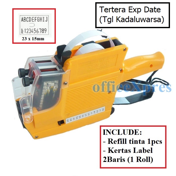 Jual Mesin Alat Label Harga 2 baris 8 digit / Mesin Alat Label Harga 1 ...