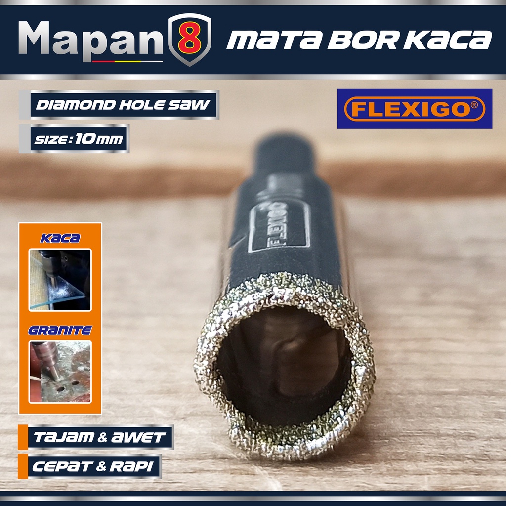 Jual Mata Bor Diamond untuk Kaca & Granite 10 mm ( harap baca deskripsi ) | Shopee Indonesia
