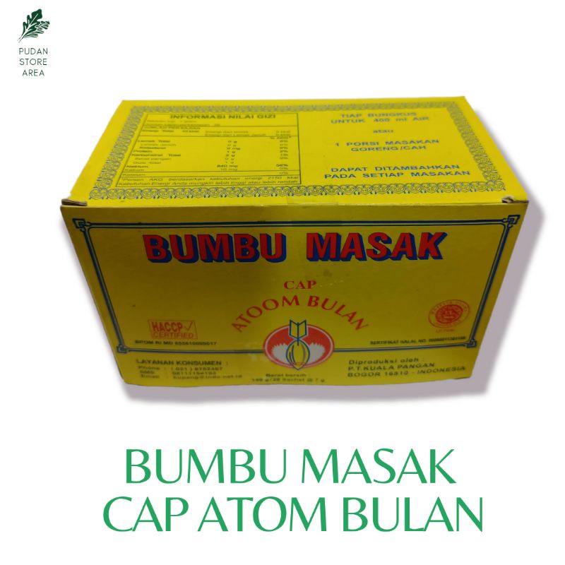 Jual BUMBU MASAK CAP ATOM BULAN (1 BOX ISI 20 BKS) | Shopee Indonesia