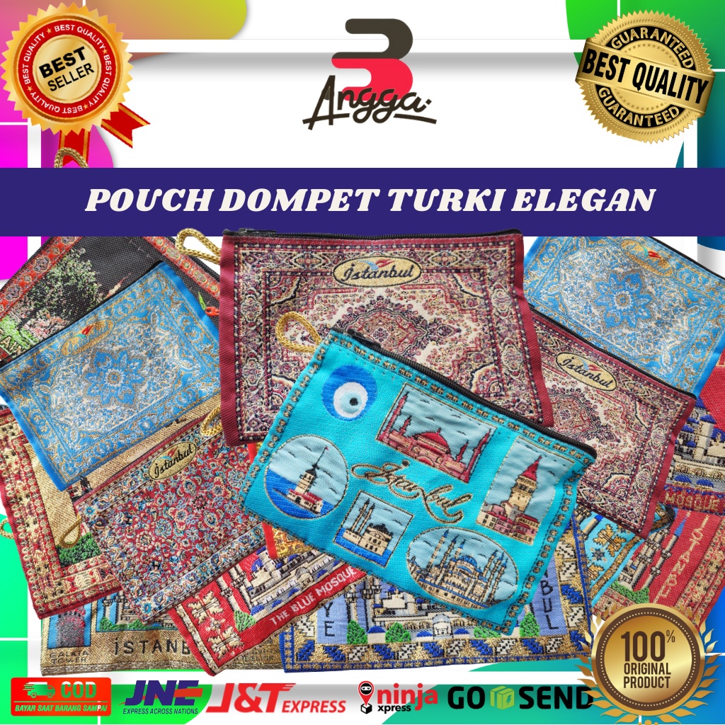 Jual DOMPET TURKI ASLI 100% IMPORT TURKEY POUCH CANTIK STYLISH | DOMPET ...
