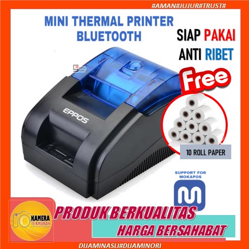 Jual Printer Kasir Mini Portable Bluetooth EPPOS EP-RPP02 | Shopee Indonesia