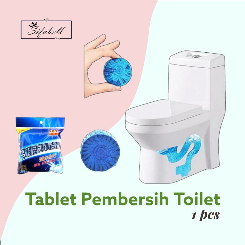 Jual Tablet Pembersih Toilet Penyegar Toilet Biru Kloset Cleaner 50gram ...