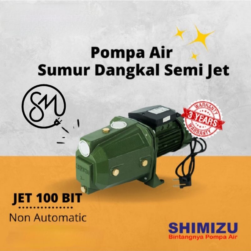 Jual Pompa Air Shimizu Semi Jet 100BIT | Shopee Indonesia