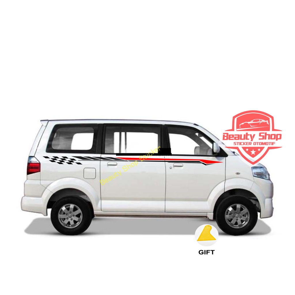 Jual sticker mobil apv grandmax stiker list suzuki daihatsu | Shopee ...