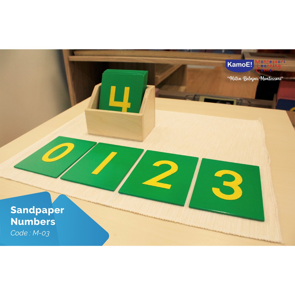 Jual Sandpaper Numerals Montessori Material | Shopee Indonesia