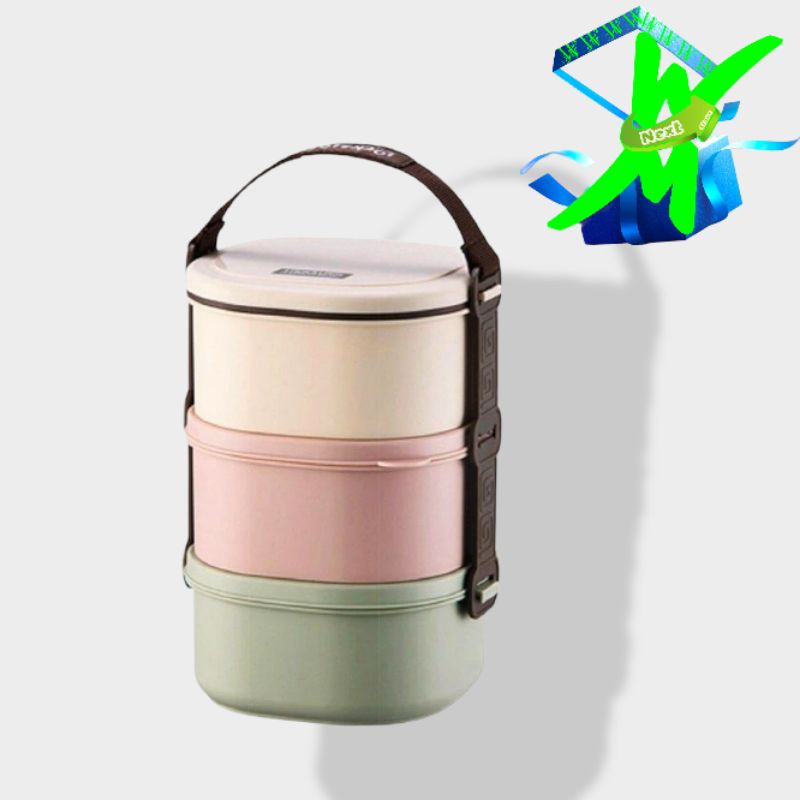 Jual Tempat makan/Bekal LocknLock 3Tier Lunc Box HPL770 | Shopee Indonesia