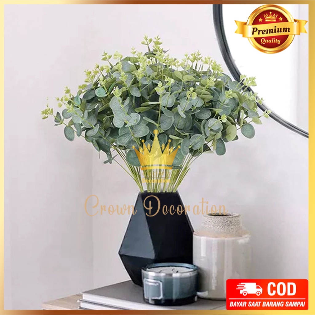 Jual Daun Dollar Cabang 16 Tiruan Artificial Daun Ekaliptus Eucalyptus ...