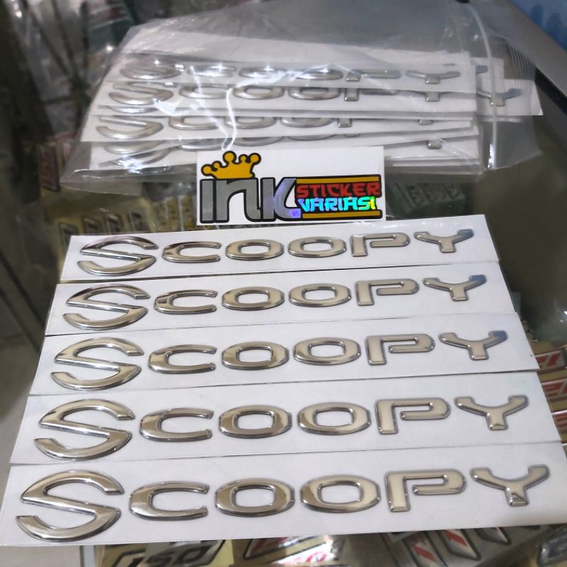 Jual EMBLEM SCOOPY SEPASANG | Shopee Indonesia